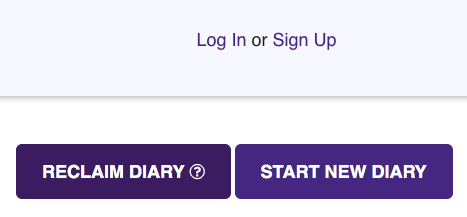 Logging into your diary – Open Diary Help Center