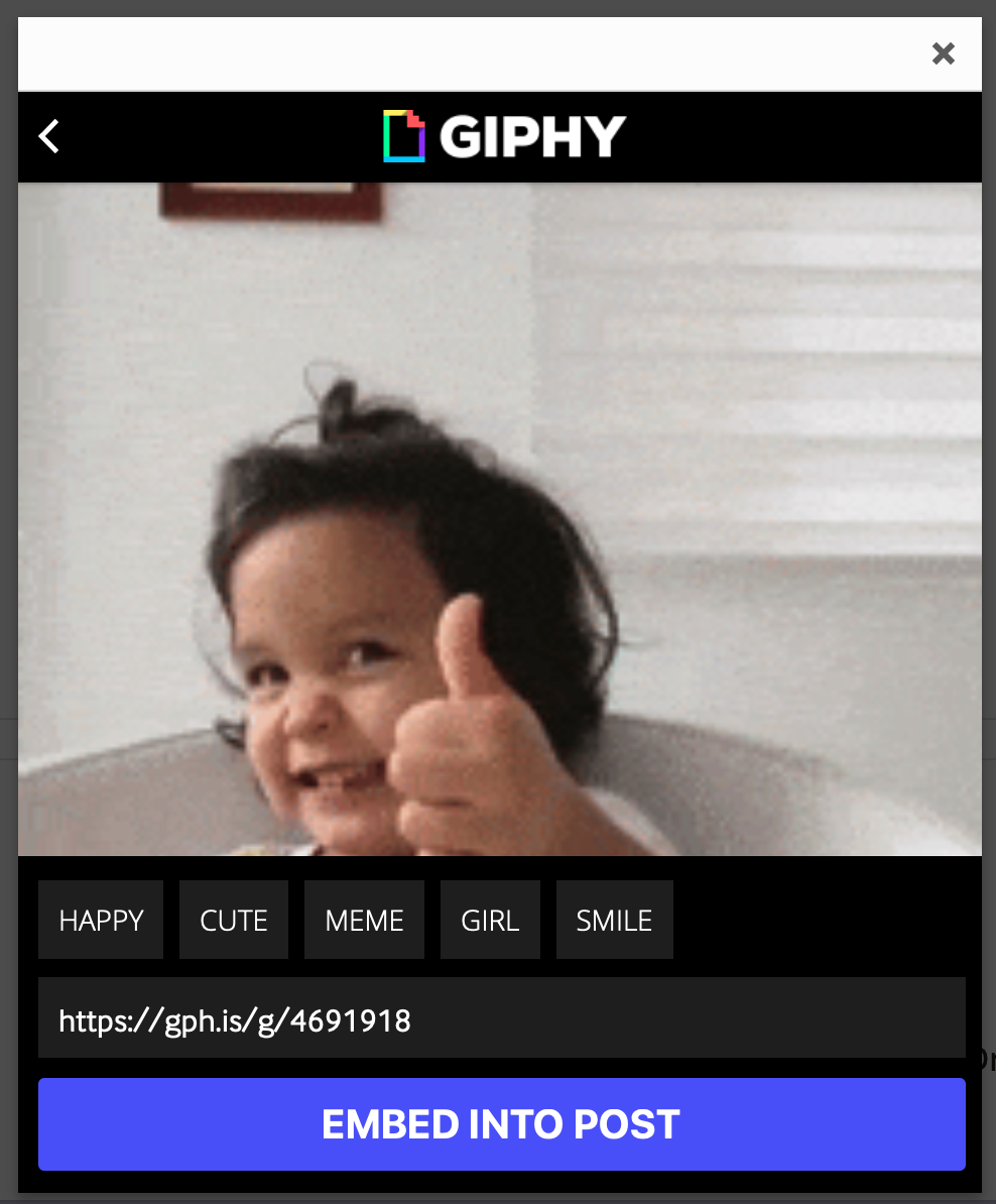 Adding GIFs to your entries – Open Diary Help Center